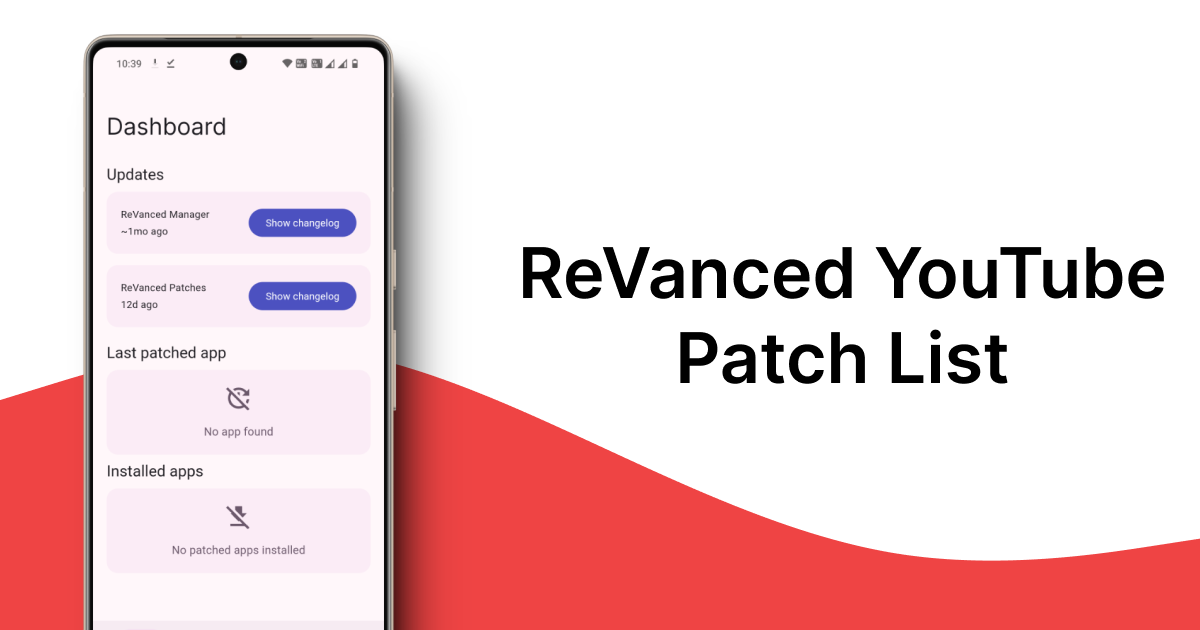 What types of patches can you install with YouTube Revanced? - ReVanced Manager